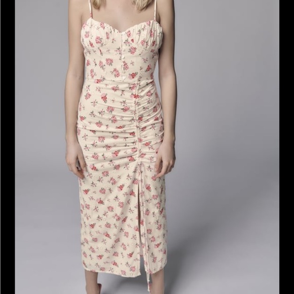Zara | Dresses | Zara Linen Blend Floral Dress | Poshmark